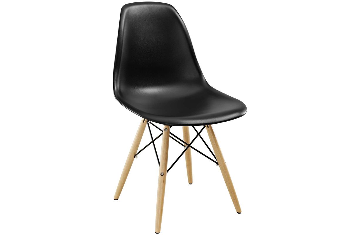 Pyramid Dining Side Chair in Black by Modway at Gardner-White