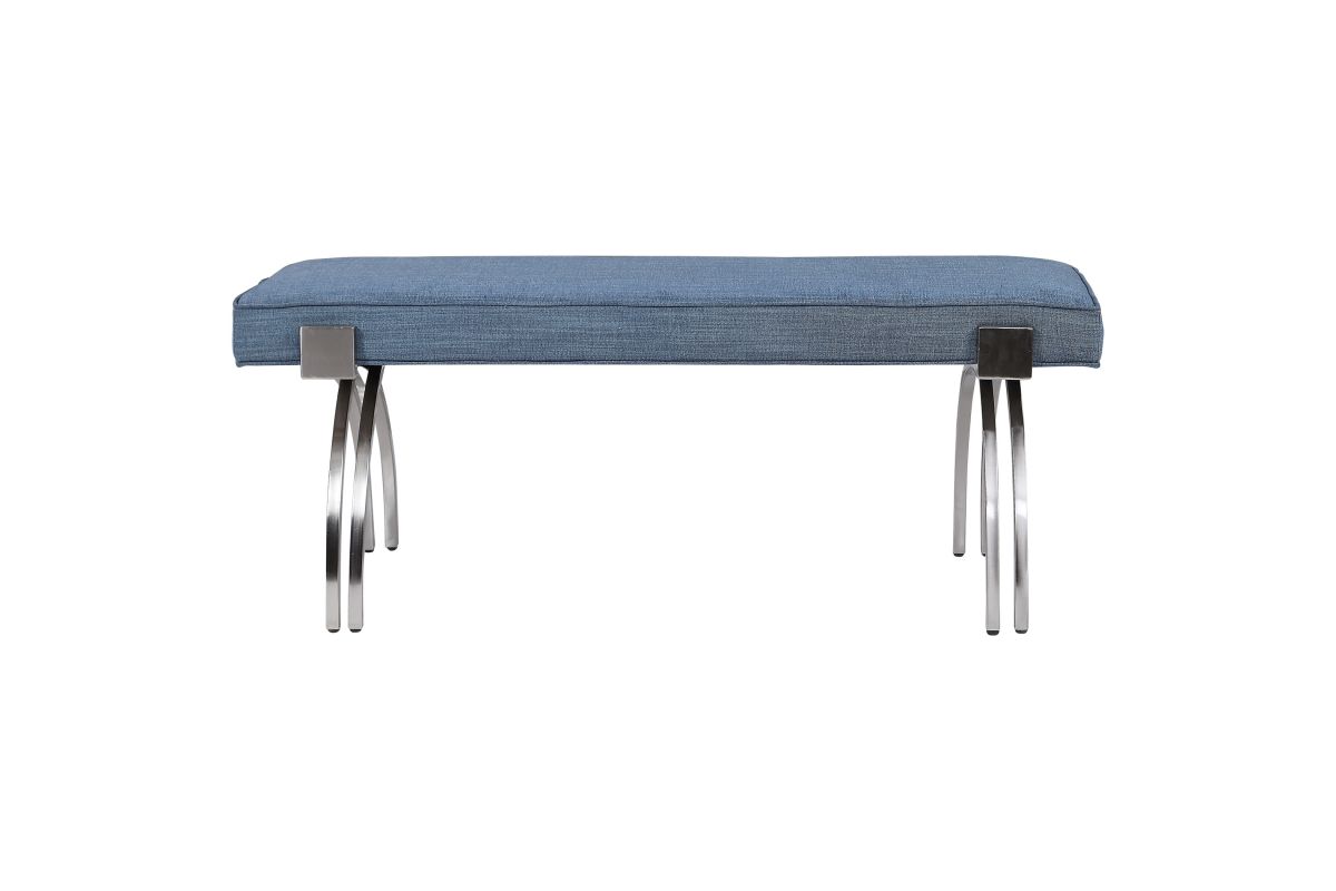 Marlin Modern Denim Bench at Gardner-White