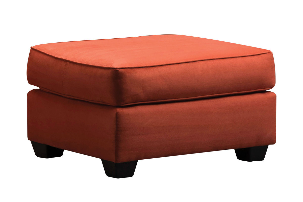 Hourglass Microfiber Ottoman at Gardner-White