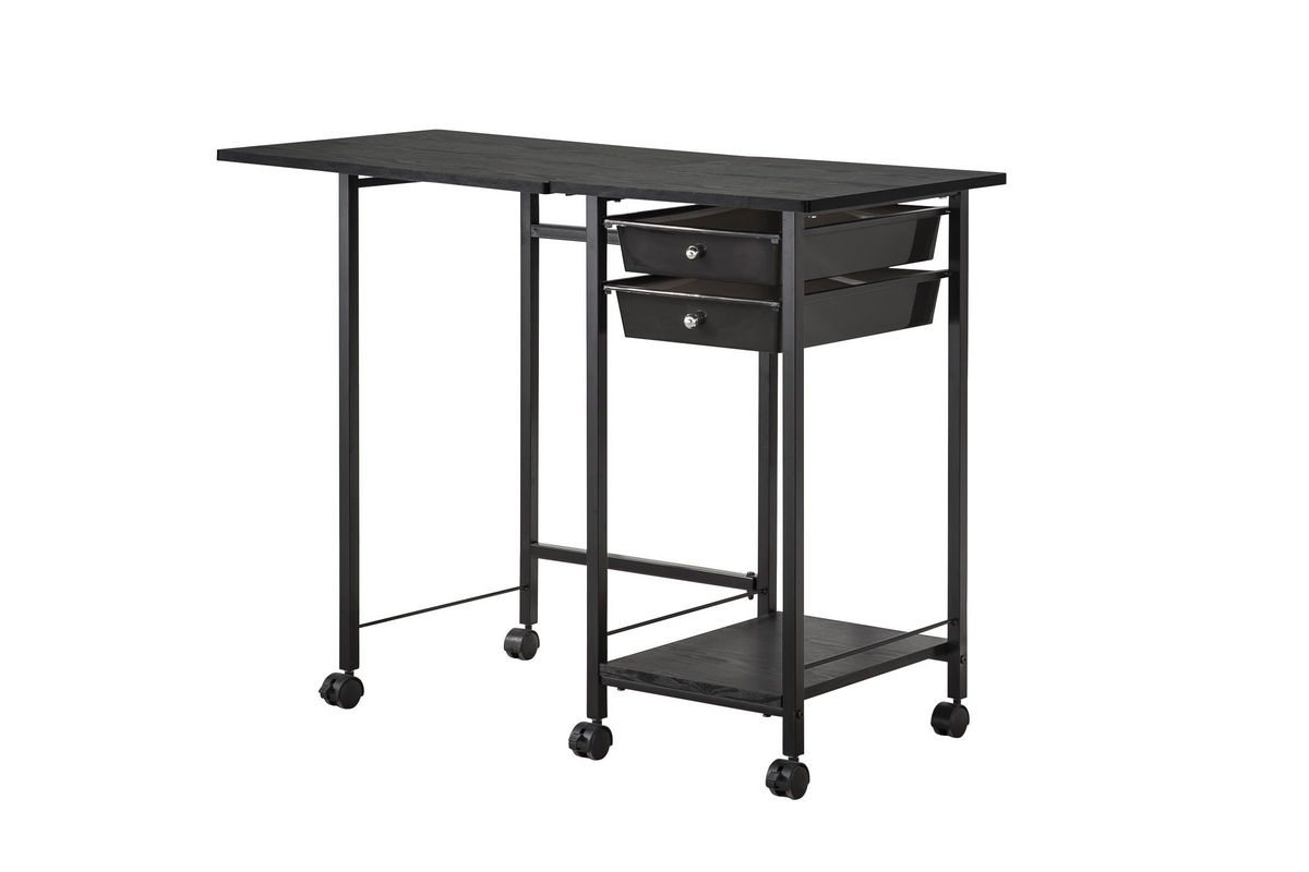 Folding Desk With Casters 800429 at Gardner-White