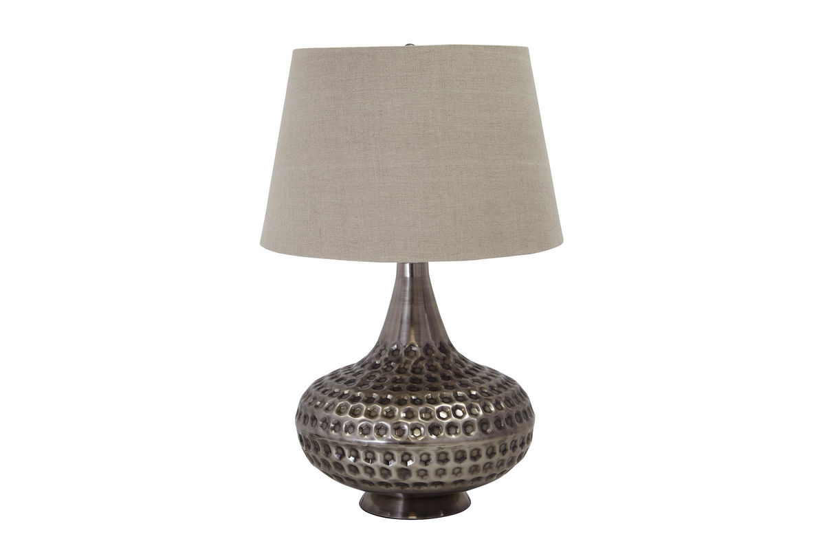 Sarely Pewter Table Lamp by Ashley at Gardner-White
